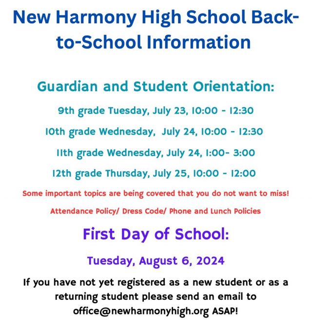 Learning Happens Everywhere - New Harmony High School